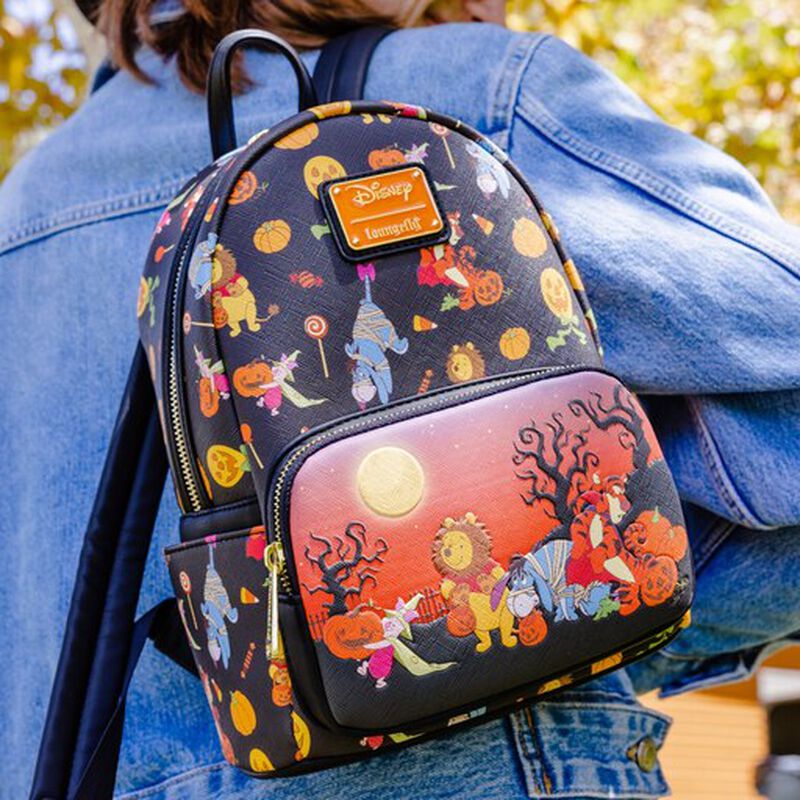 Winnie the Pooh Halloween Group Glow Mini Backpack | Loungefly