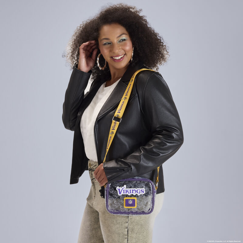NFL Minnesota Vikings Clear Crossbody Stadium Bag