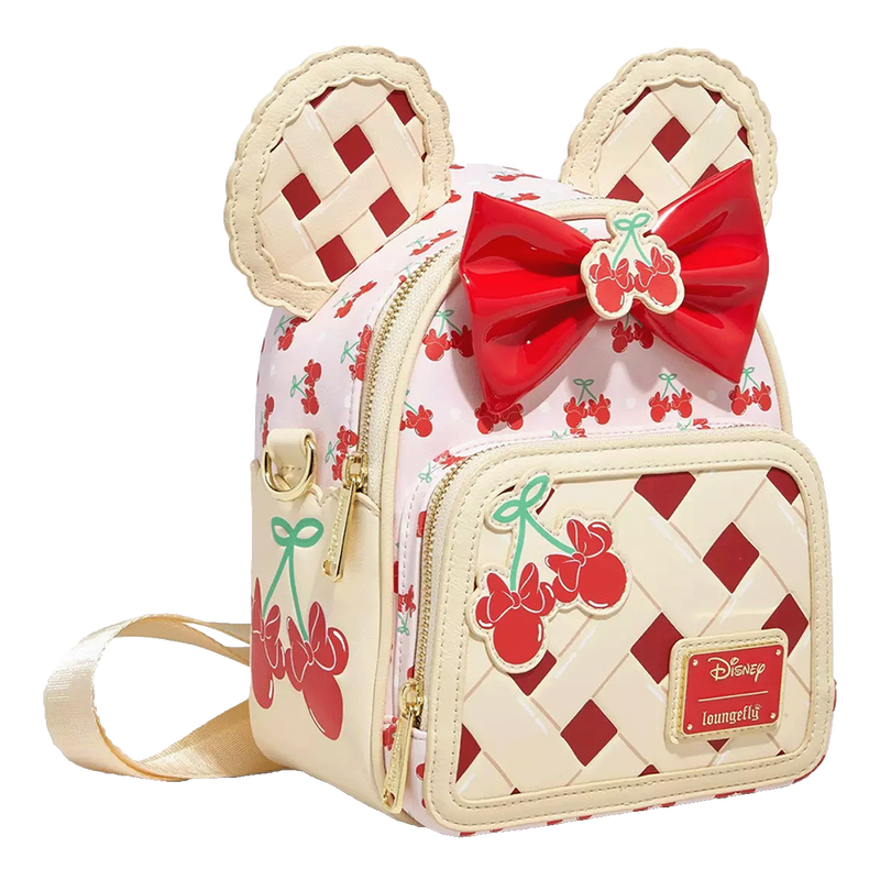 Minnie Mouse Cherry Pie Convertible Mini Backpack - Disney | Loungefly