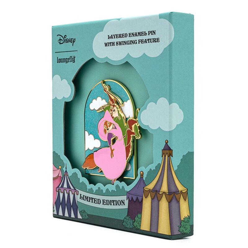 Disney Robin Hood Rescues Maid Marian Collector Box Sliding Enamel Pin