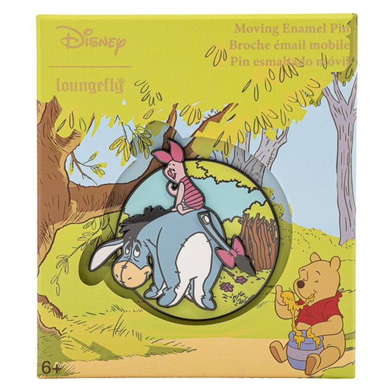 Disney Winnie the Pooh Eeyore and Piglet Collector Box Moving Enamel Pin
