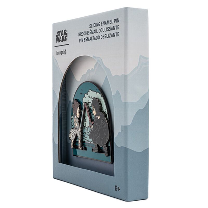 Star Wars Rey and Kylo Ren Collector Box Sliding Enamel Pin