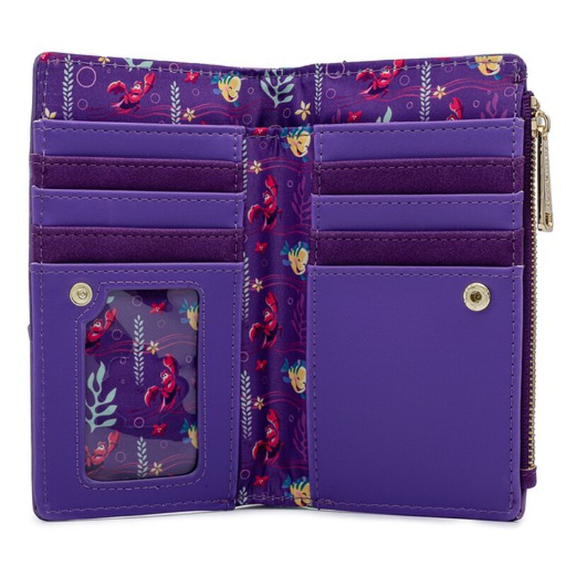 Disney The Little Mermaid Ariel Castle Flap Wallet