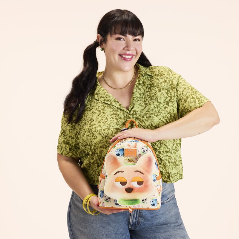 Zootopia 2 Nick Wilde Cotton Candy Cosplay All-Over Print Mini Backpack ...