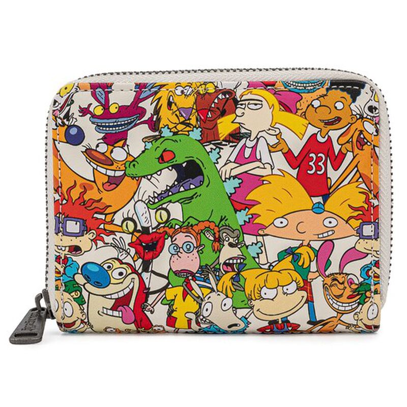 Nickelodeon Nick Rewind Gang Zip Around Wallet
