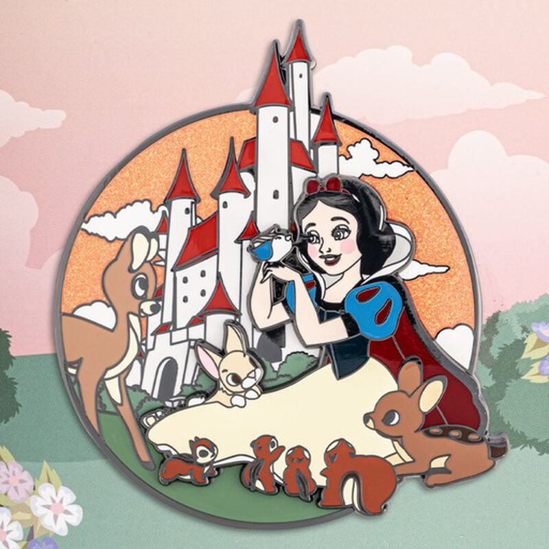 Disney Snow White Collector Box Layered Glitter Enamel Pin