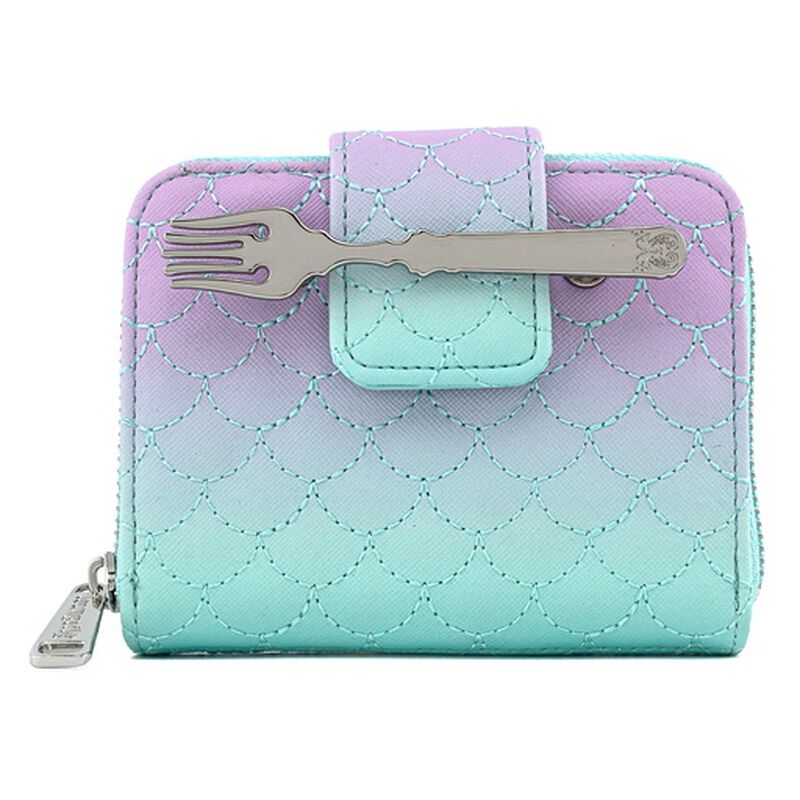 Disney The Little Mermaid Ombre Zip Around Wallet