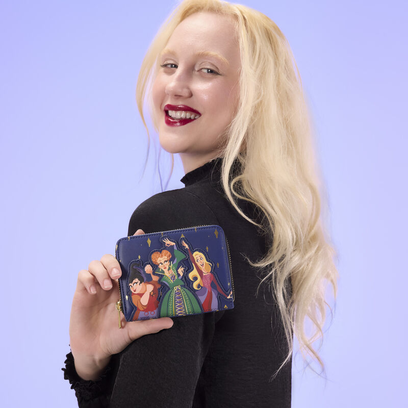 Hocus Pocus Sanderson Sisters Night Sky Zip Around Wallet | Loungefly