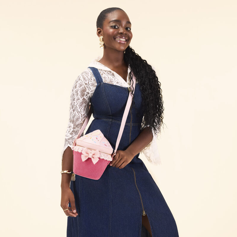 Loungefly Figural Cupcake Crossbody Bag | Loungefly
