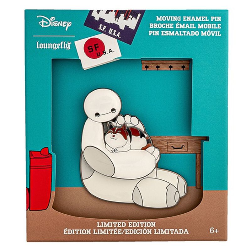 Disney Big Hero 6 Baymax Collector Box Moving Enamel Pin