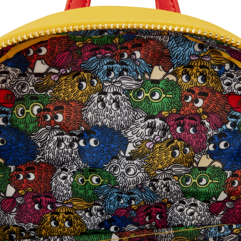McDonald's Vintage Fry Kids Triple Pocket Mini Backpack McDonald's Vintage Fry Kids Triple Pocket Mini Backpack