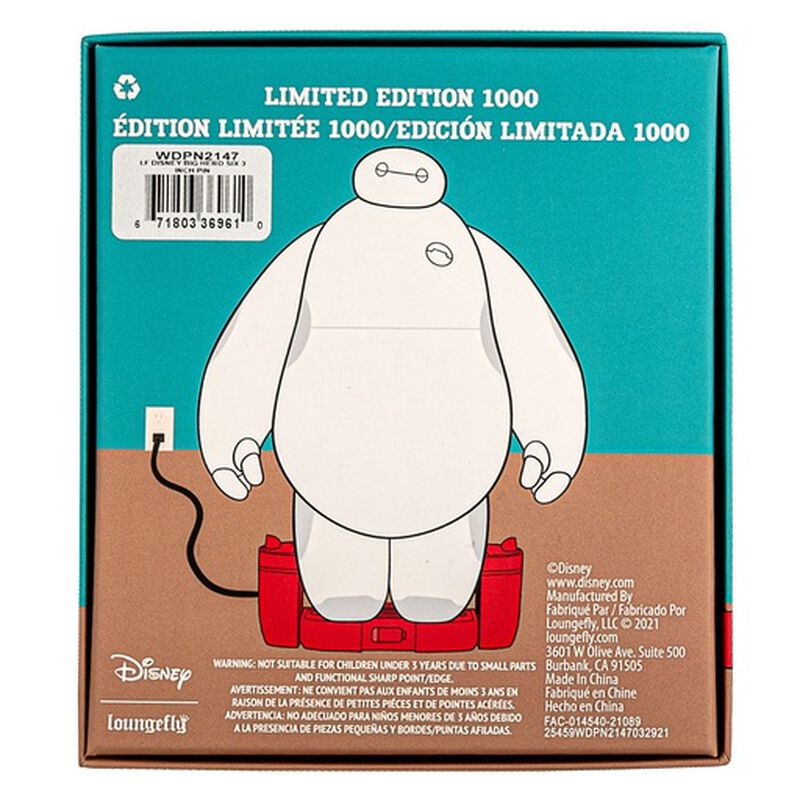Disney Big Hero 6 Baymax Collector Box Moving Enamel Pin