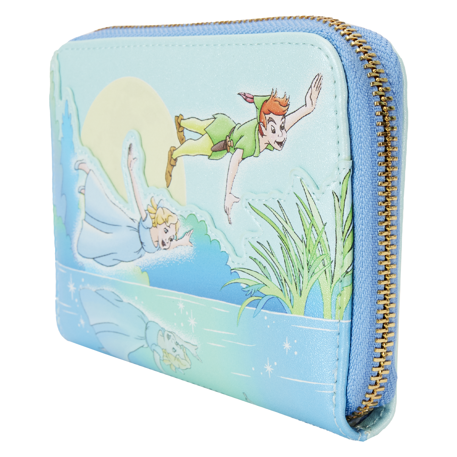 Peter Pan You Can Fly Glow Zip Around Wallet