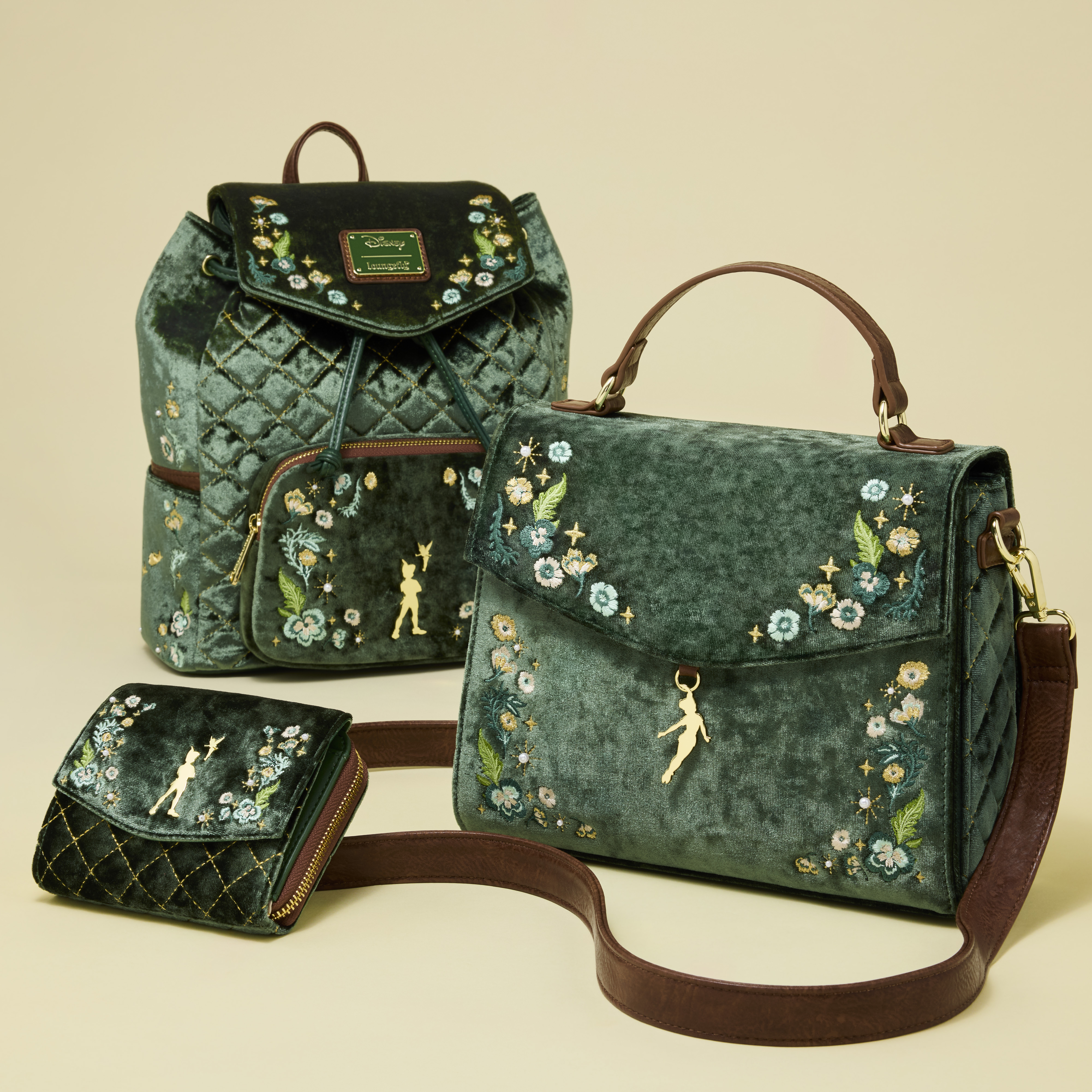 Peter Pan Exclusive Quilted Texture Mini Backpack | Loungefly