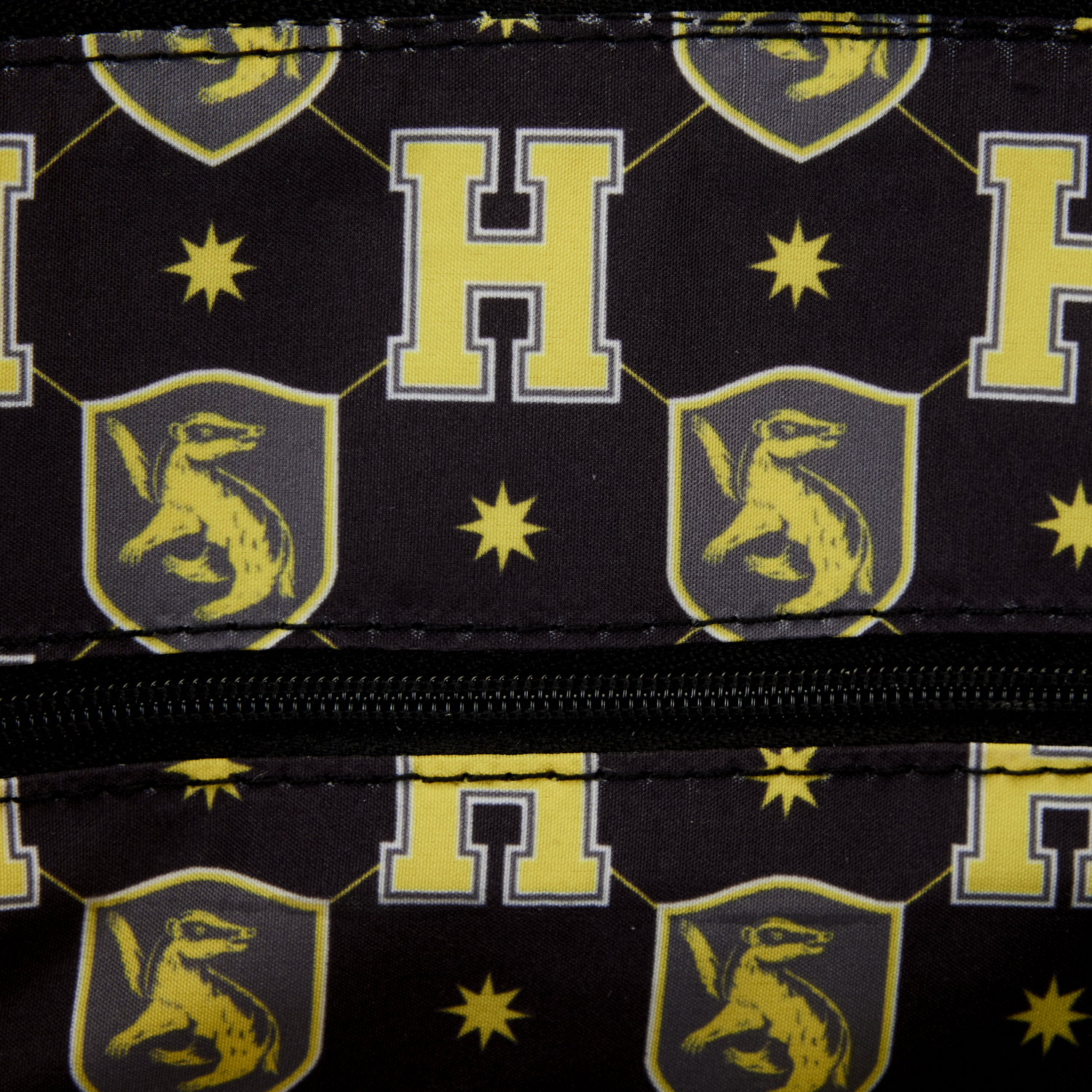 Harry Potter Hufflepuff Patch Varsity Plaid Crossbody Bag