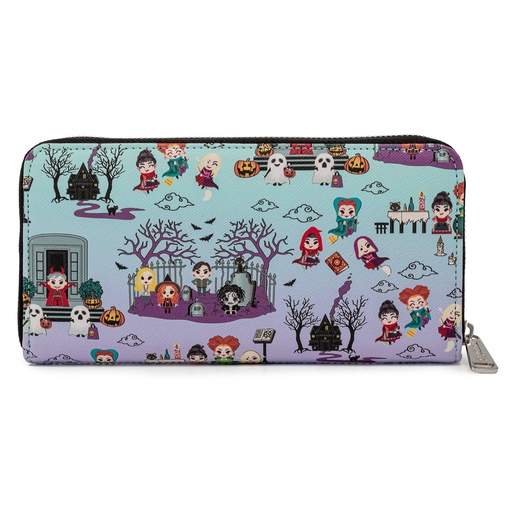 Disney Hocus Pocus Scene Zip Around Wallet