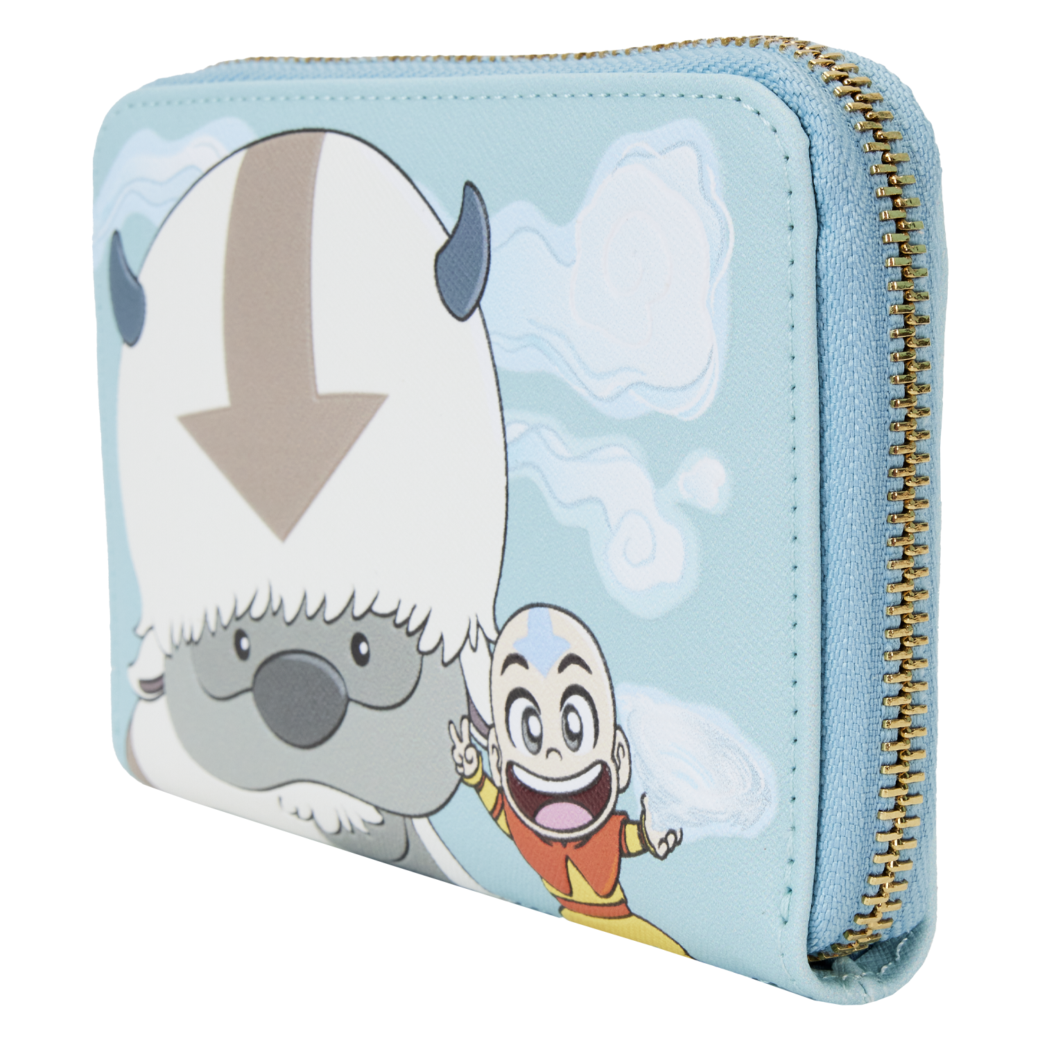 Avatar: The Last Airbender Aang, Appa, & Momo Zip Around Wallet