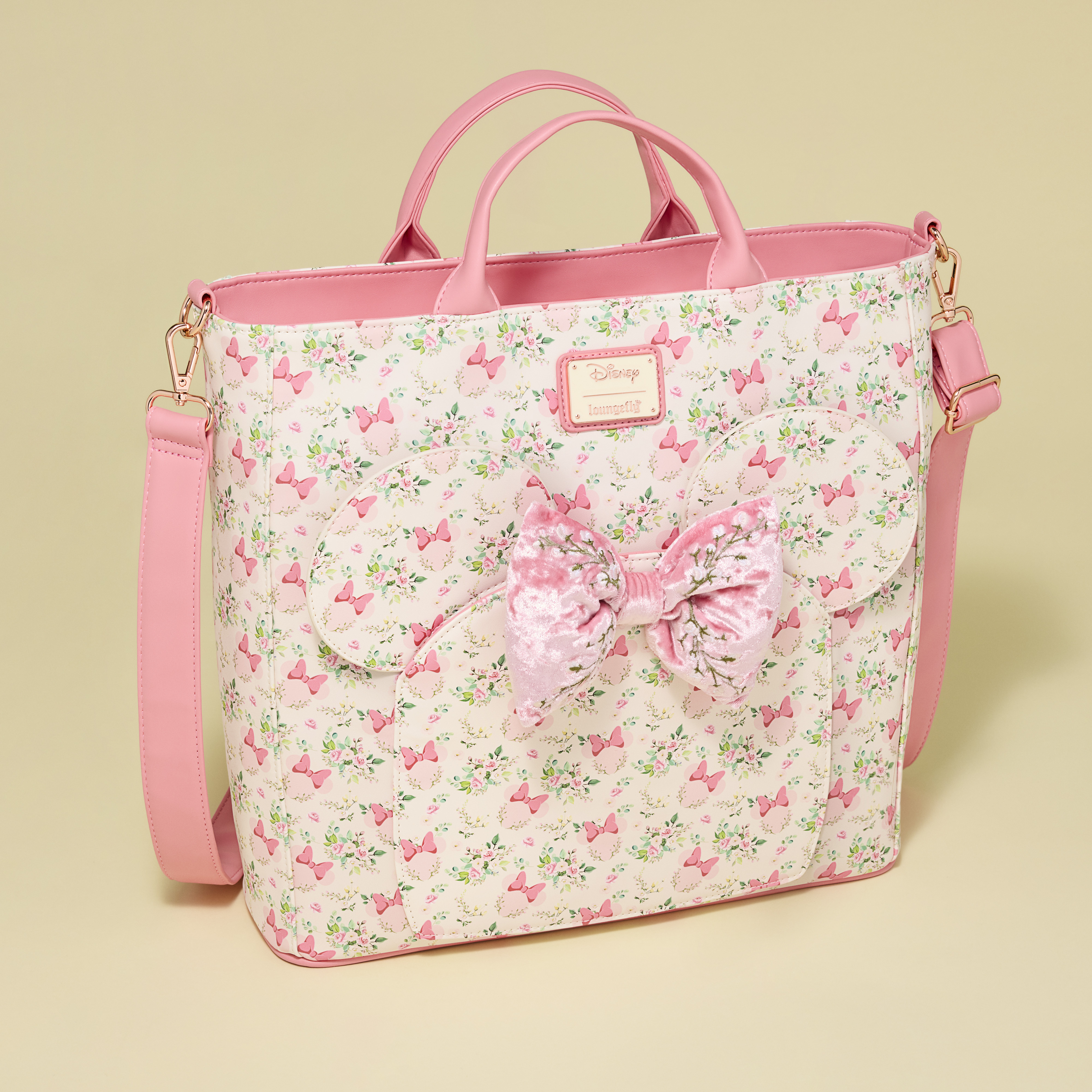 Minnie Mouse Floral All-Over Print Convertible Backpack & Tote ...