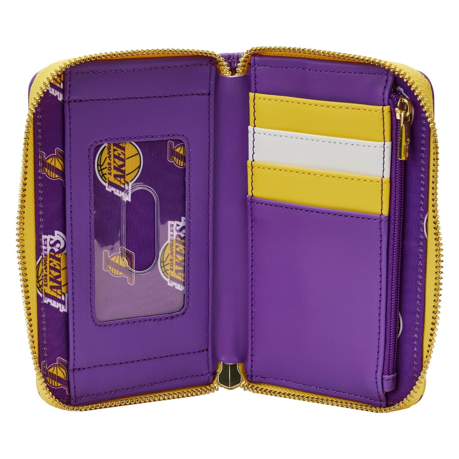 Buy NBA Los Angeles Lakers Patch Icons Zip Around Wallet at Loungefly.