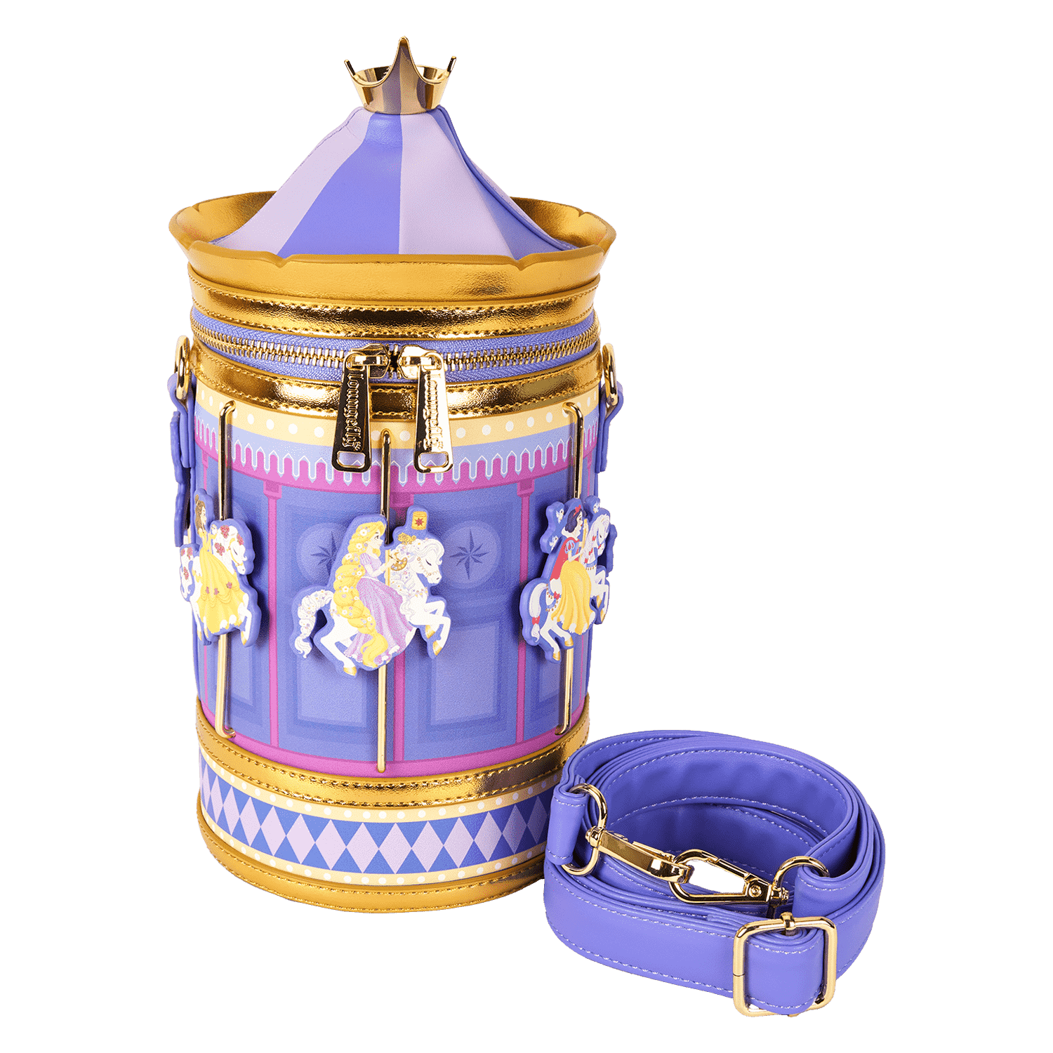 Disney Princess Exclusive Carousel Figural Crossbody Bag | Loungefly