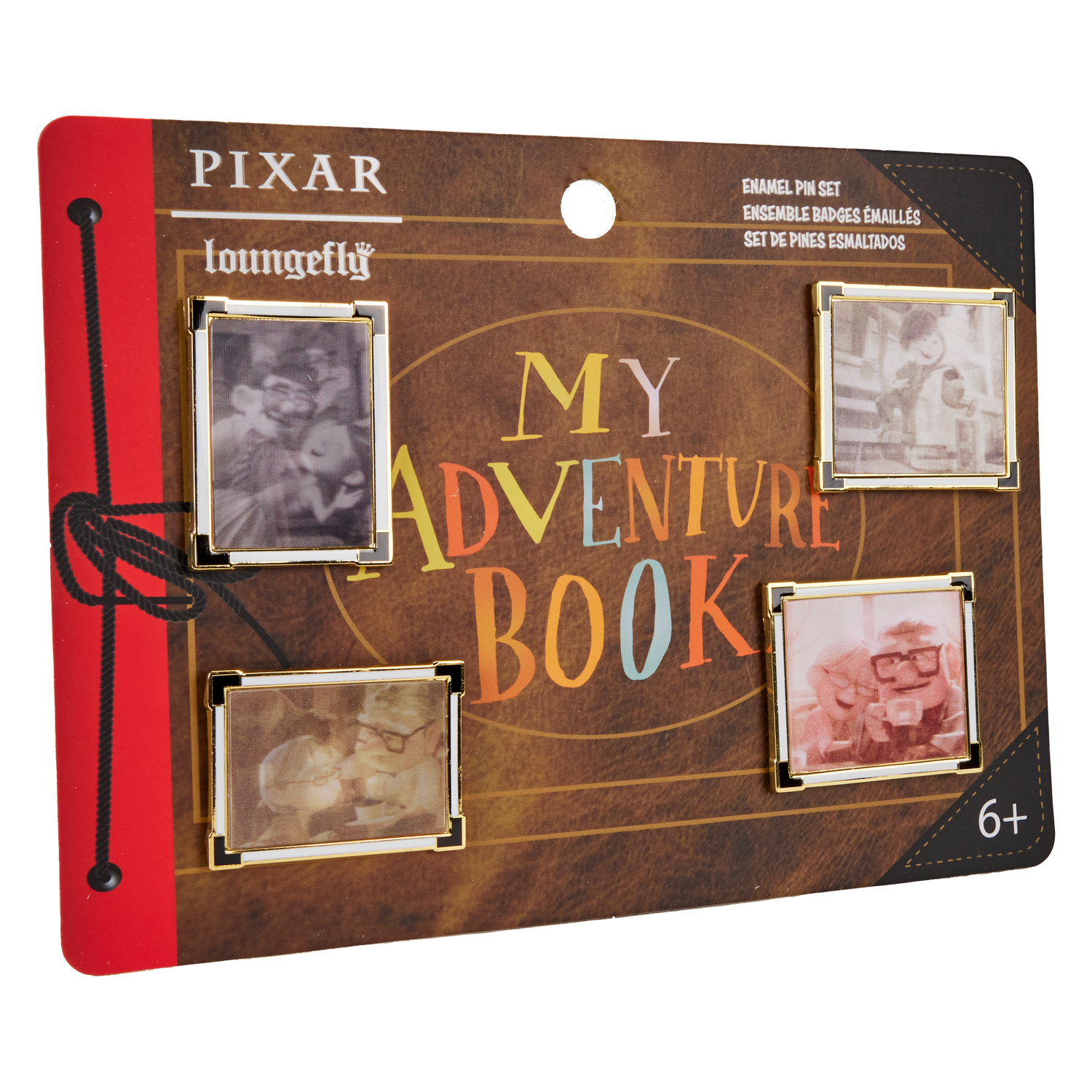 Up 15th Anniversary Adventure Book Photos 4-Piece Pin Set