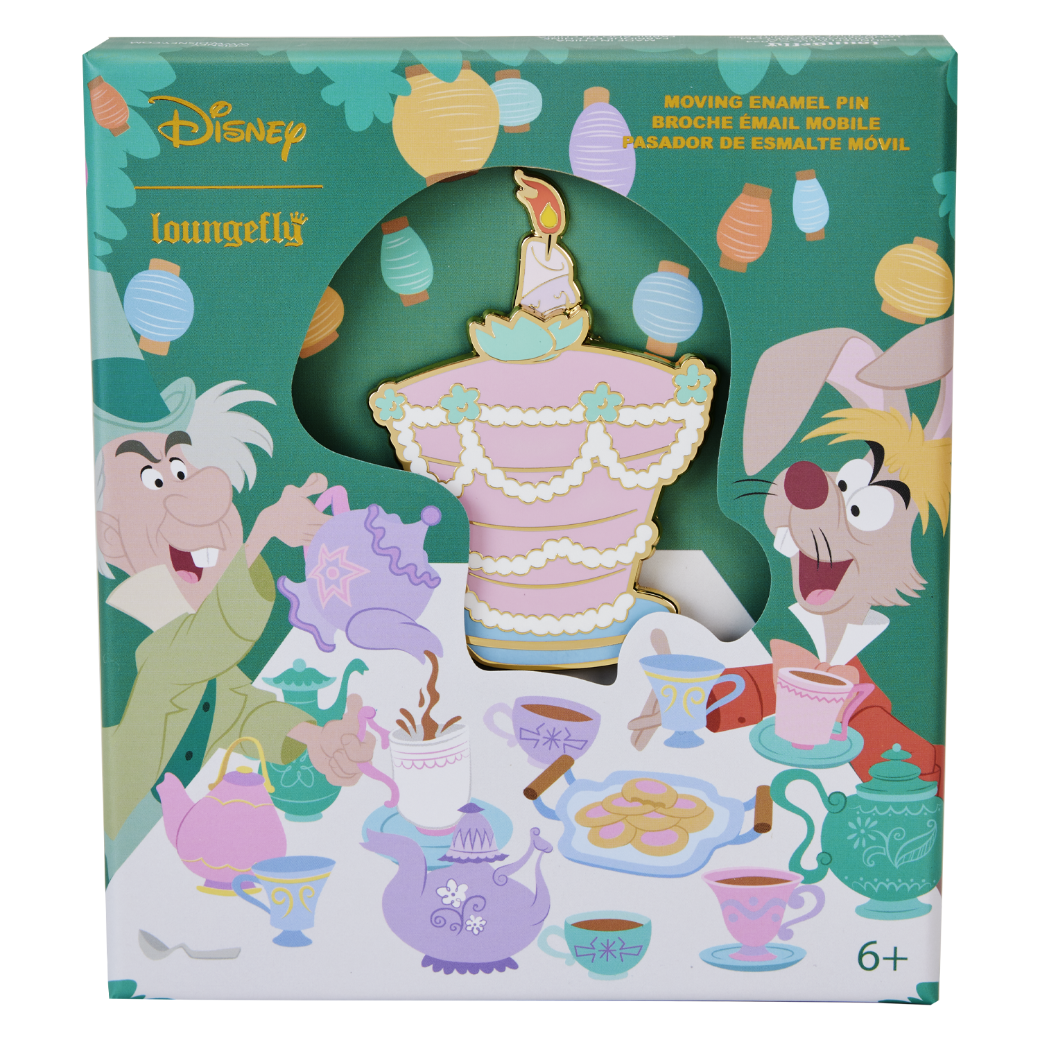 Alice in Wonderland Unbirthday 3" Collector Box Sliding Pin