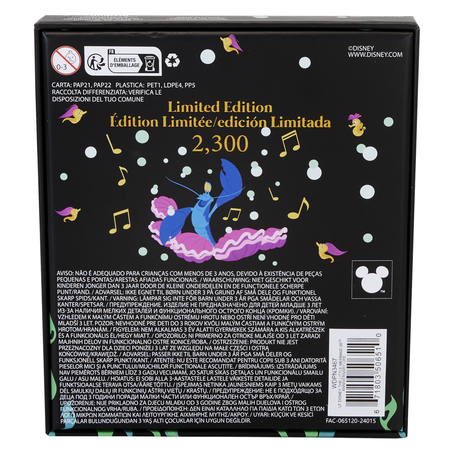 The Little Mermaid 35th Anniversary Life is the Bubbles 3" Collector ...