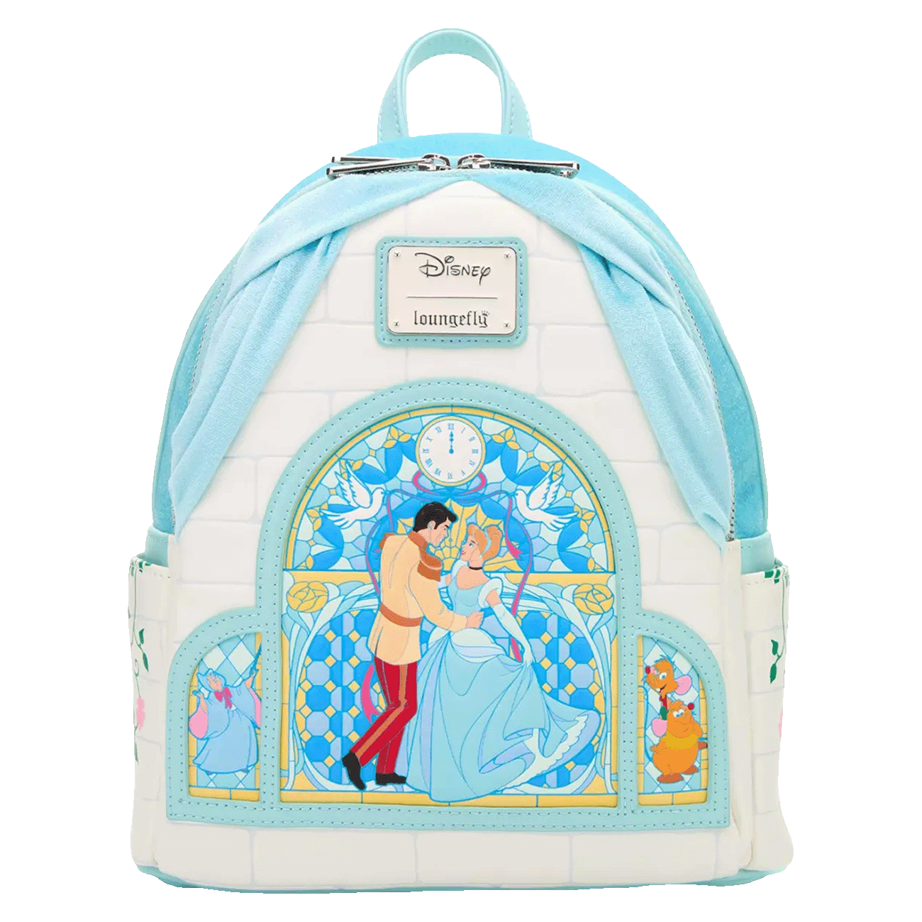 Disney Cinderella & Prince Stained Glass Curtain Mini Backpack | Loungefly