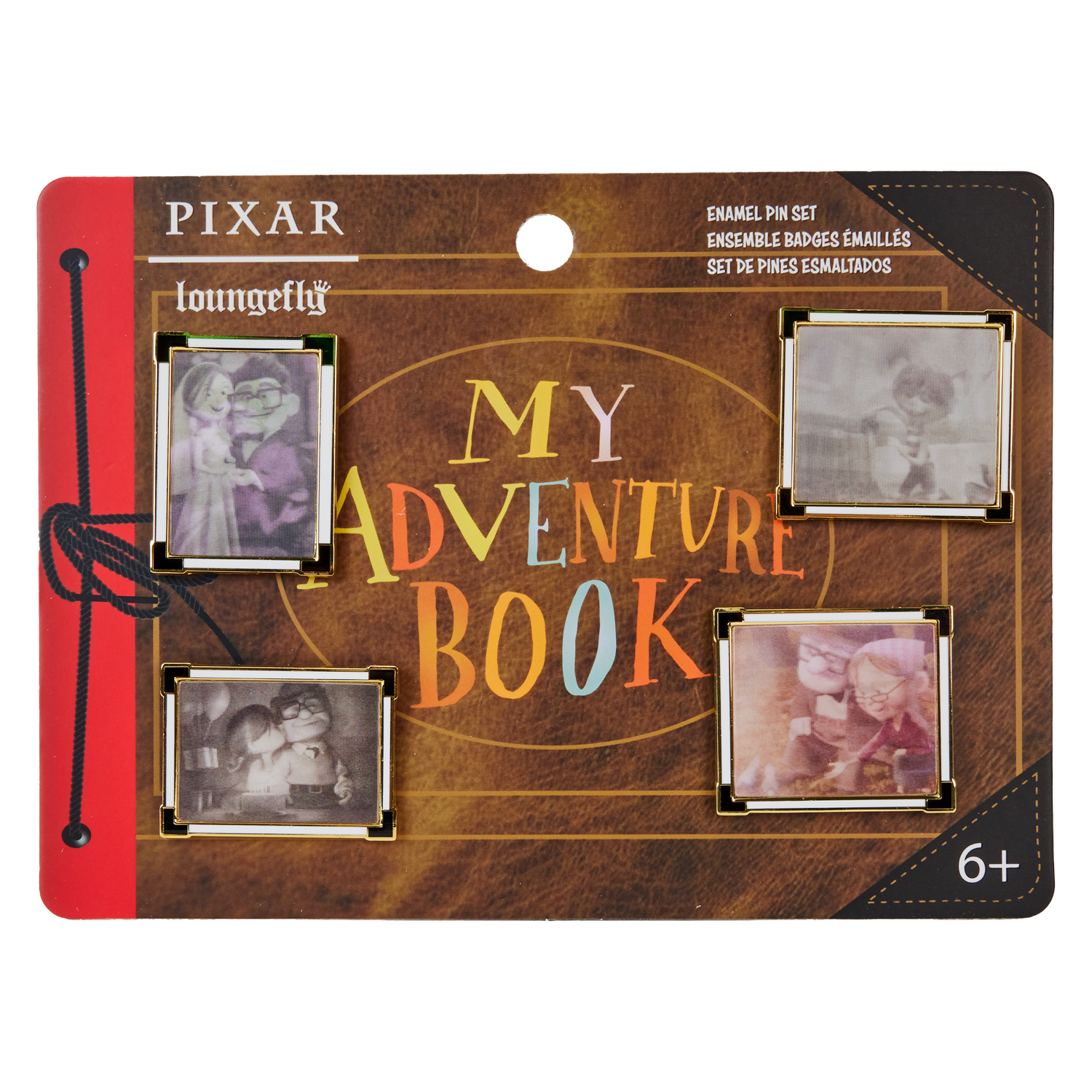 Up 15th Anniversary Adventure Book Photos 4-Piece Pin Set