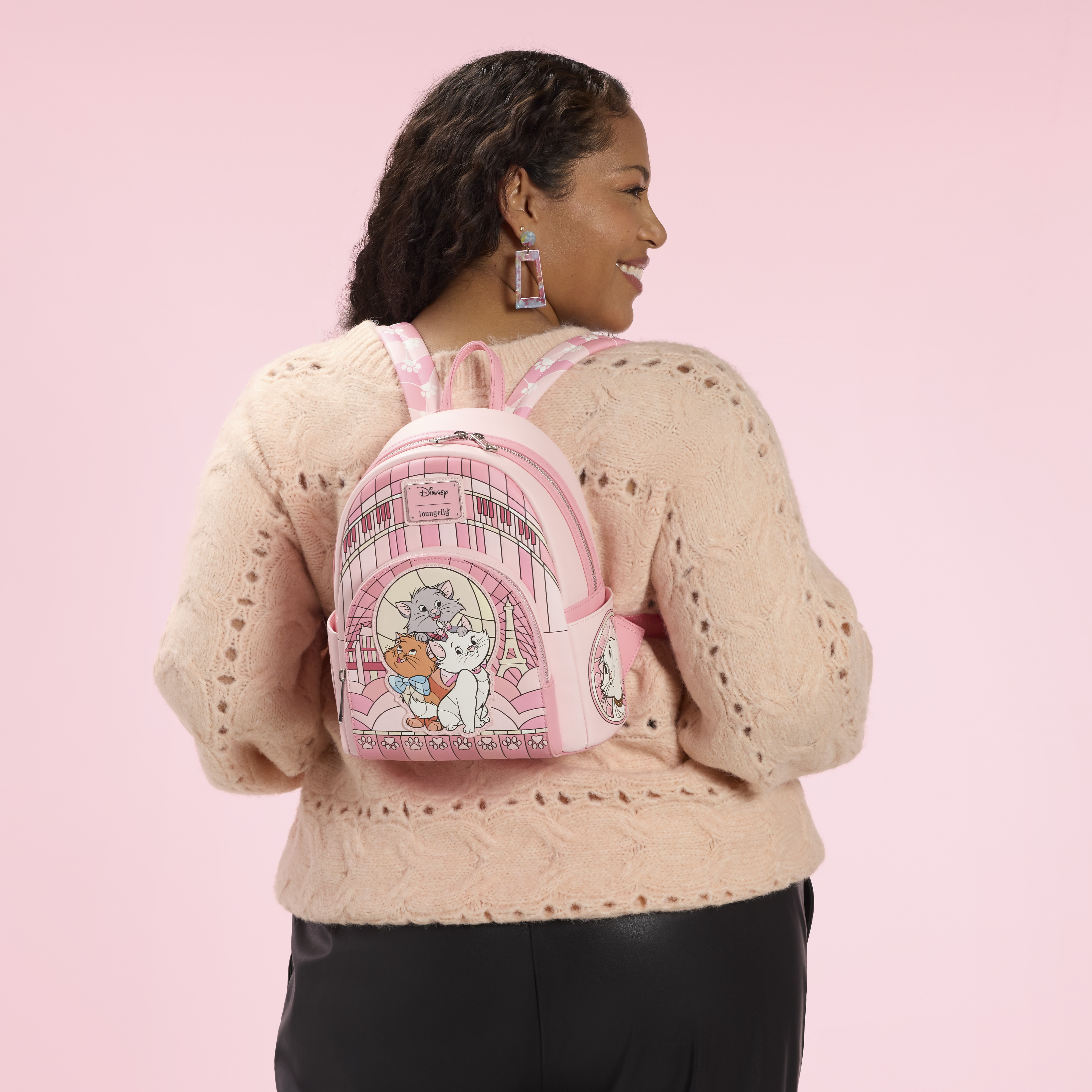 The Aristocats Exclusive Stained Glass Mini Backpack | Loungefly