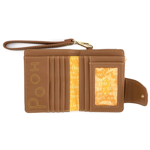 Disney Winnie The Pooh Canvas Line Drawing Wristlet Wallet