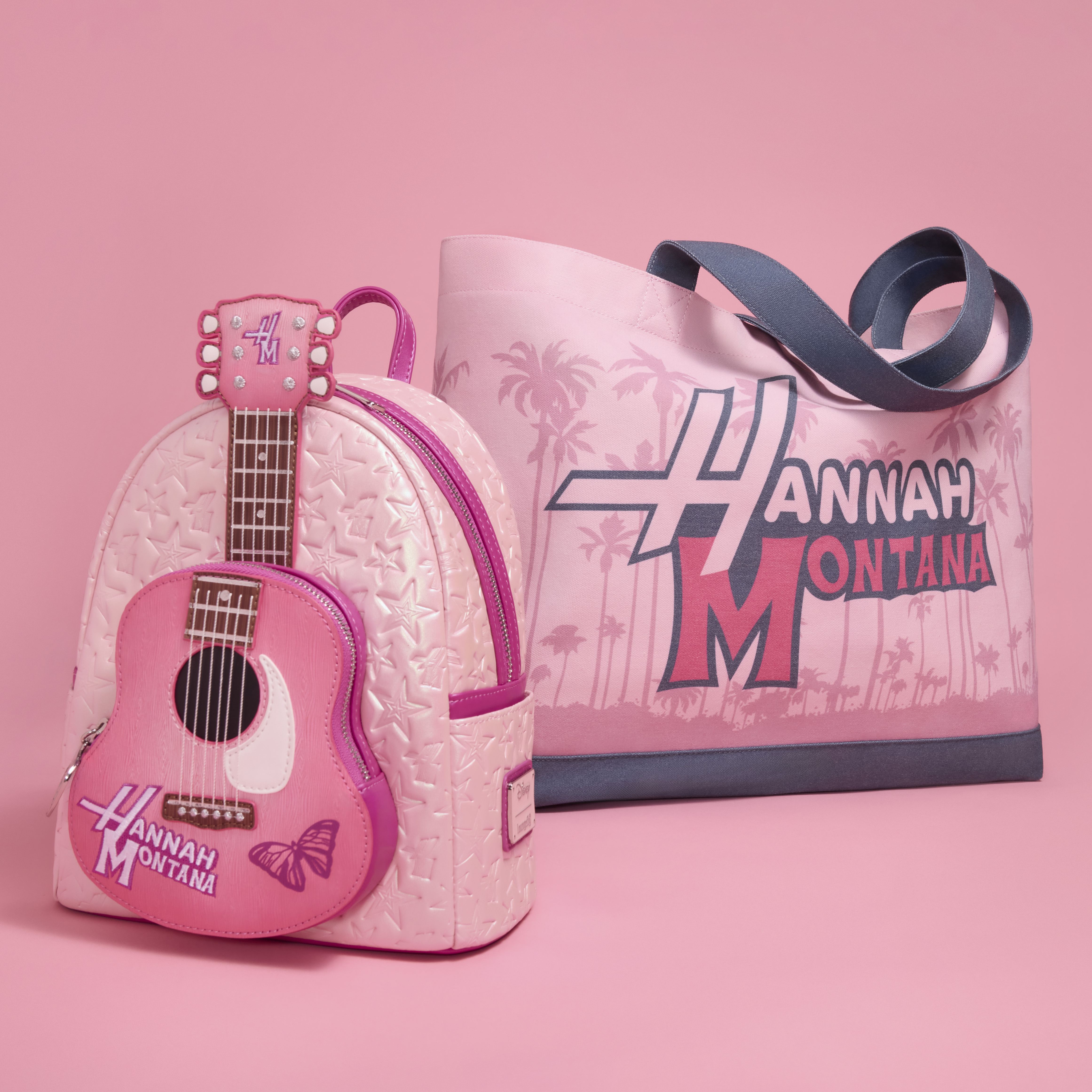 Hannah Montana Guitar Oversized Canvas Tote Bag | Loungefly