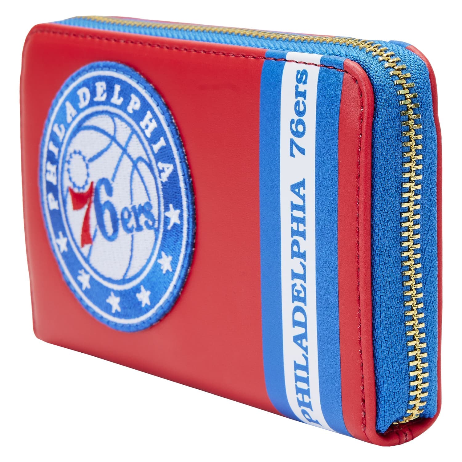 NBA Philadelphia 76ers Patch Icons Zip Around Wallet | Loungefly