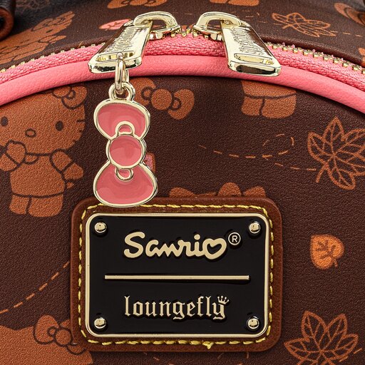 Hello Kitty Pumpkin Spice AOP Mini Convertible Backpack