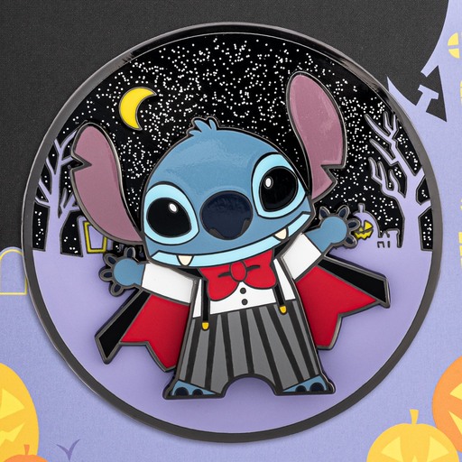 Disney Vampire Stitch Collector Box Moving Enamel Pin