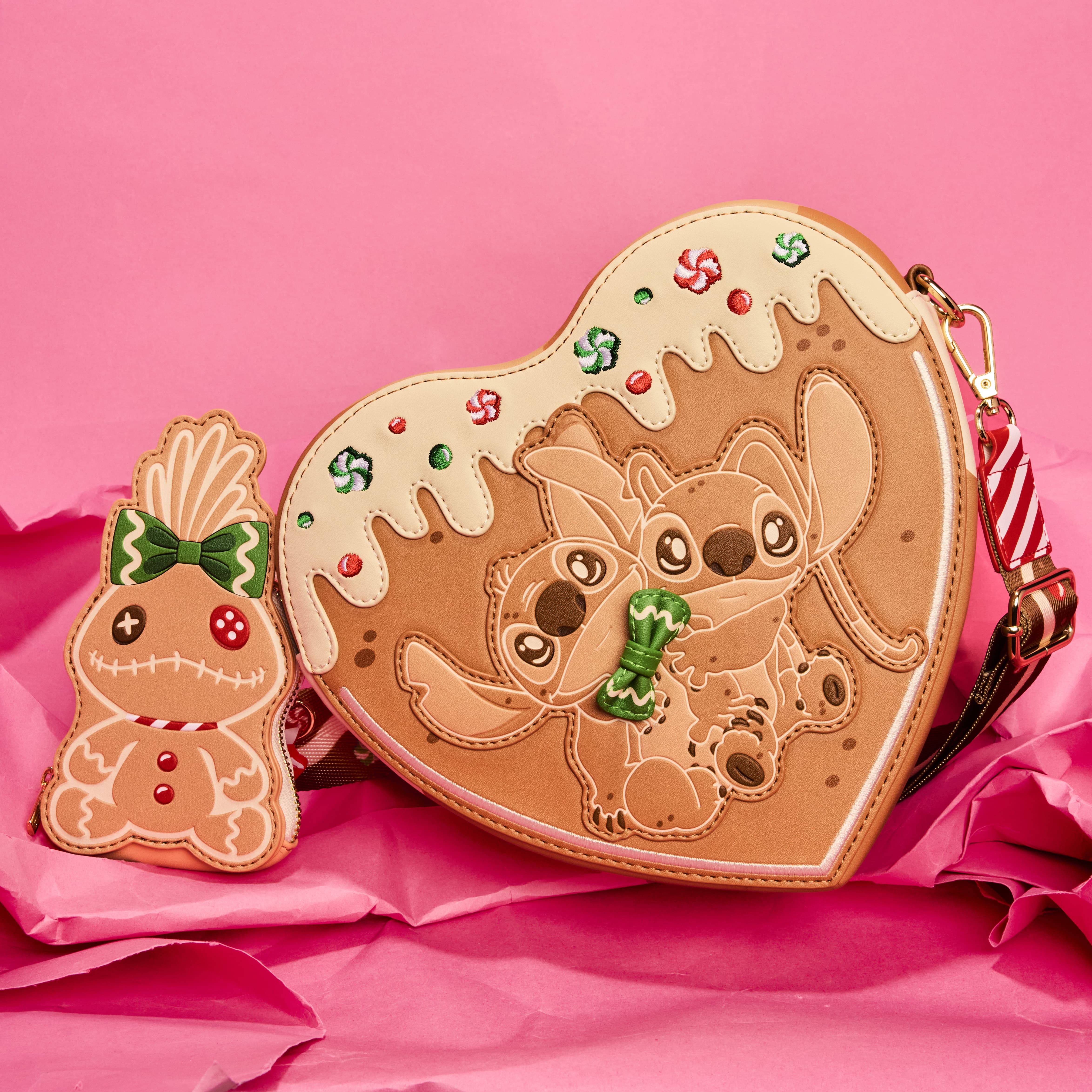 Stitch & Angel Gingerbread Scented Crossbody Bag With Coin Bag